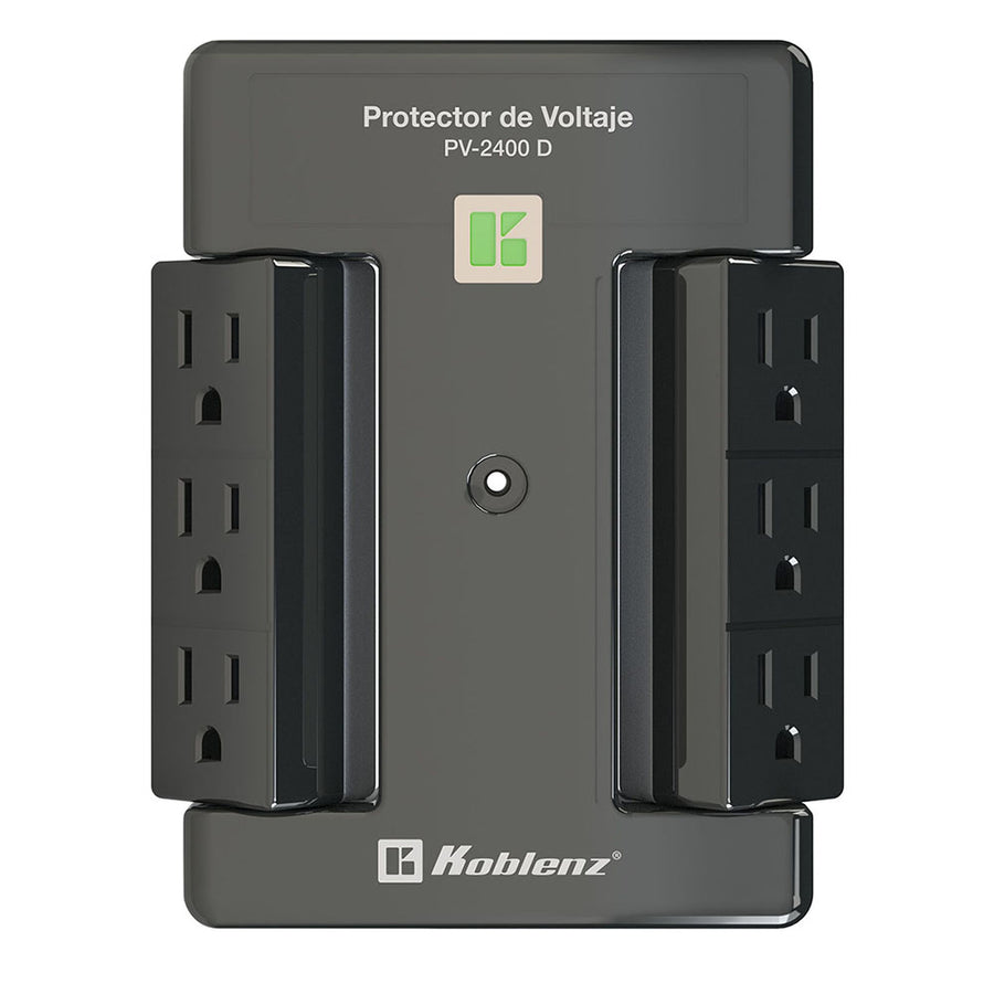 Protector de Voltaje PV-2400 D | Multicontacto Giratorio